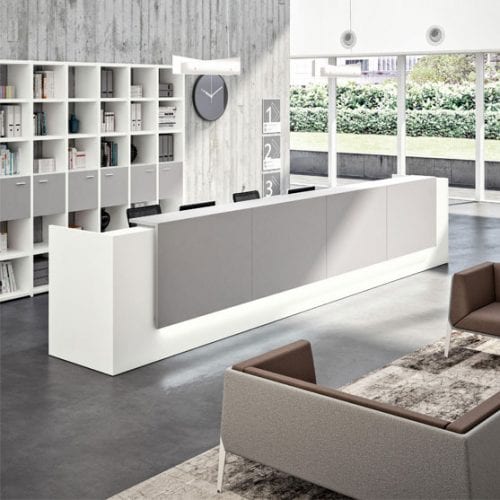 Z2 Reception Desk, Choice of Finishes | BT Office UK